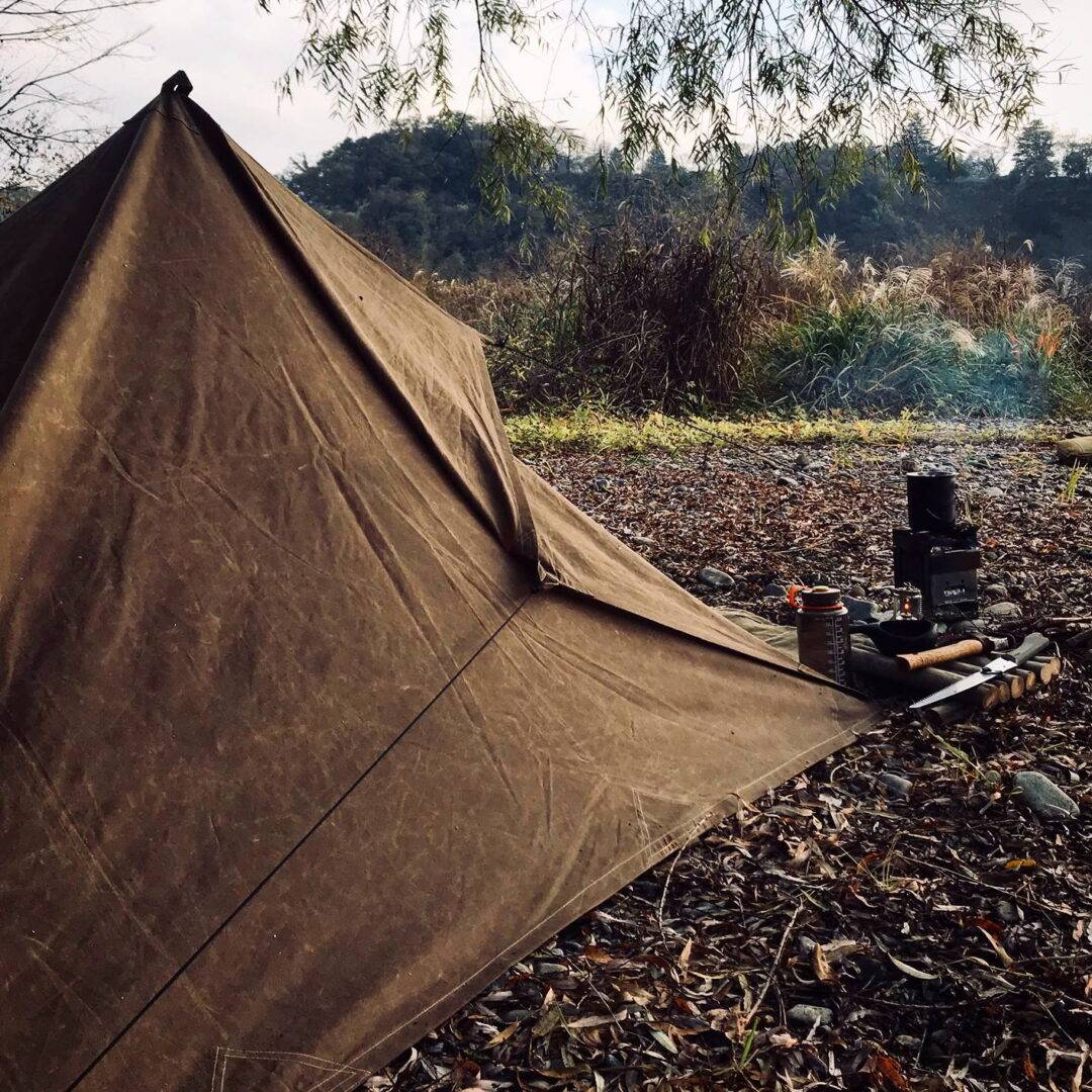 10x10ft Bushcraft Spain Oilskin Tarp - Bushcraft Spain