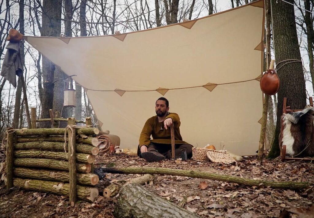 10x10ft Heavy Duty Canvas Tarp - Bushcraft Spain