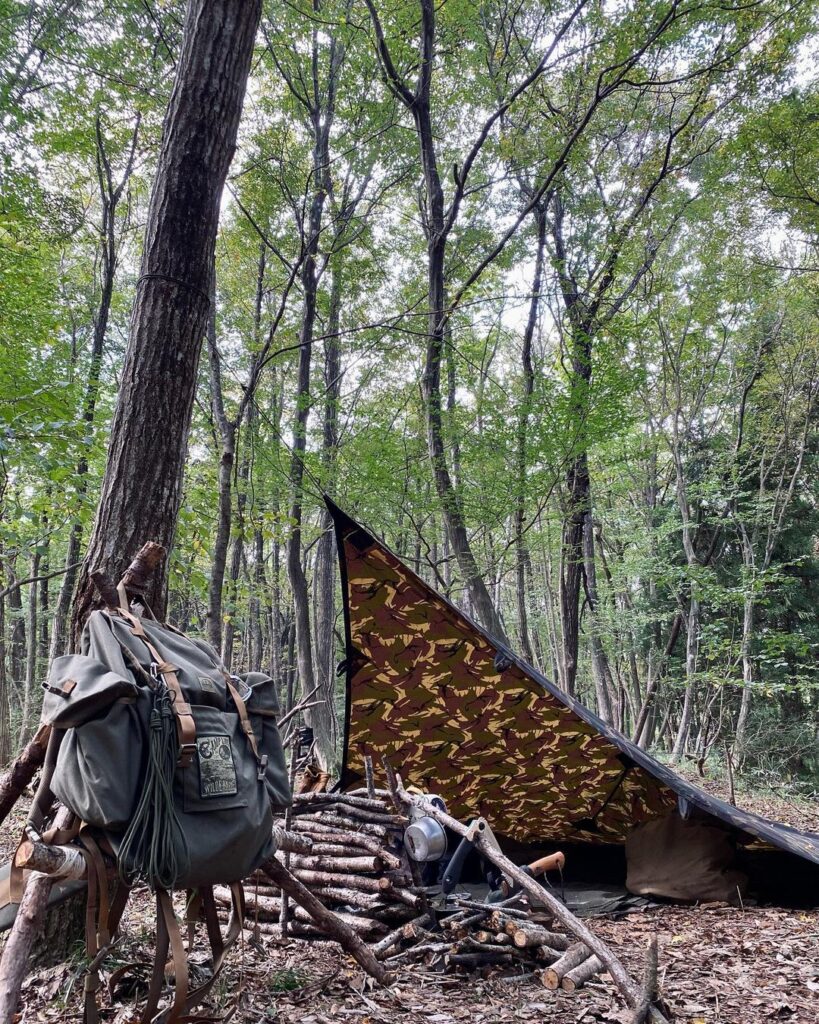 Limited Edition Prepper Camo Oilskin Tarp - Bushcraft Spain