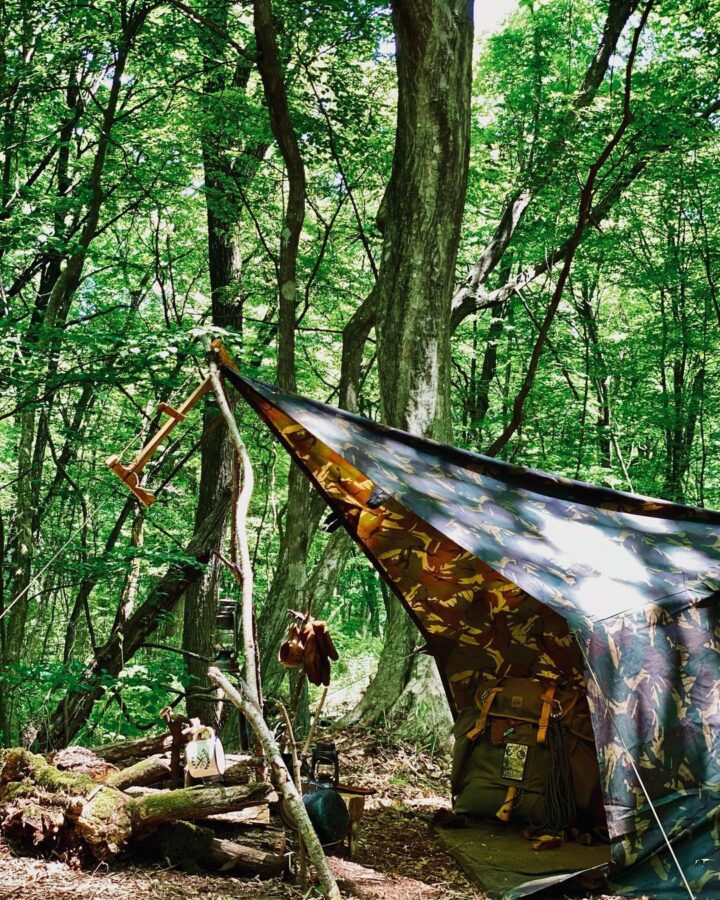 Limited Edition Prepper Camo Oilskin Tarp - Bushcraft Spain